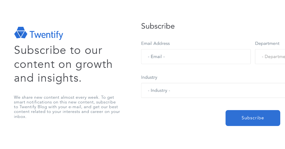 Twentify Consumer Research | Subscribe